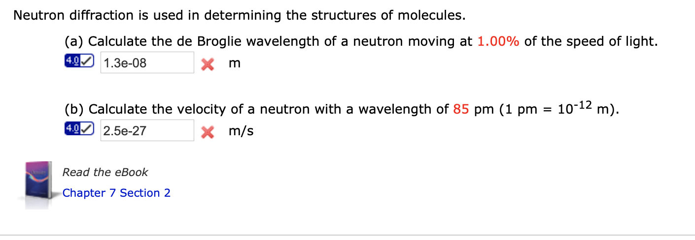 Solved Neutron diffraction is used in determining the | Chegg.com