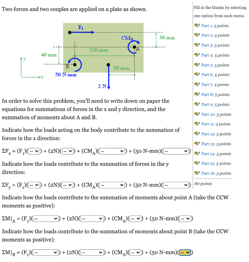 Solved Answer the following engineering statics questions | Chegg.com