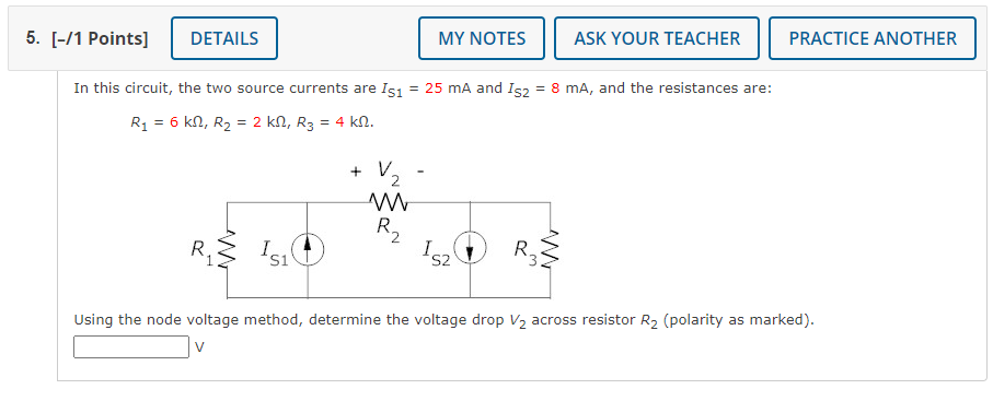 Solved In this circuit, the two source currents are IS1=25 | Chegg.com