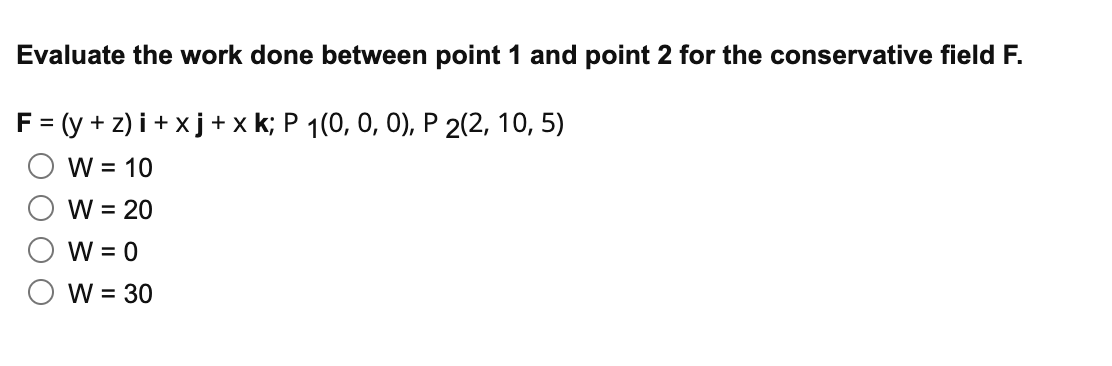 Solved Evaluate the work done between point 1 and point 2 | Chegg.com