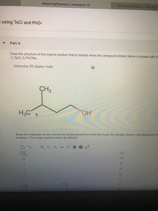 Solved (16) Kanny You And using TsCI and PhO- Part A Draw | Chegg.com
