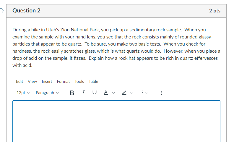 Solved During a hike in Utah's Zion National Park, you pick | Chegg.com