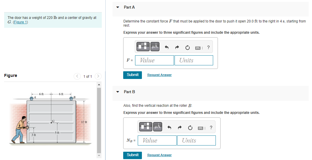 Solved Part A - Determine the constant force F that must be | Chegg.com