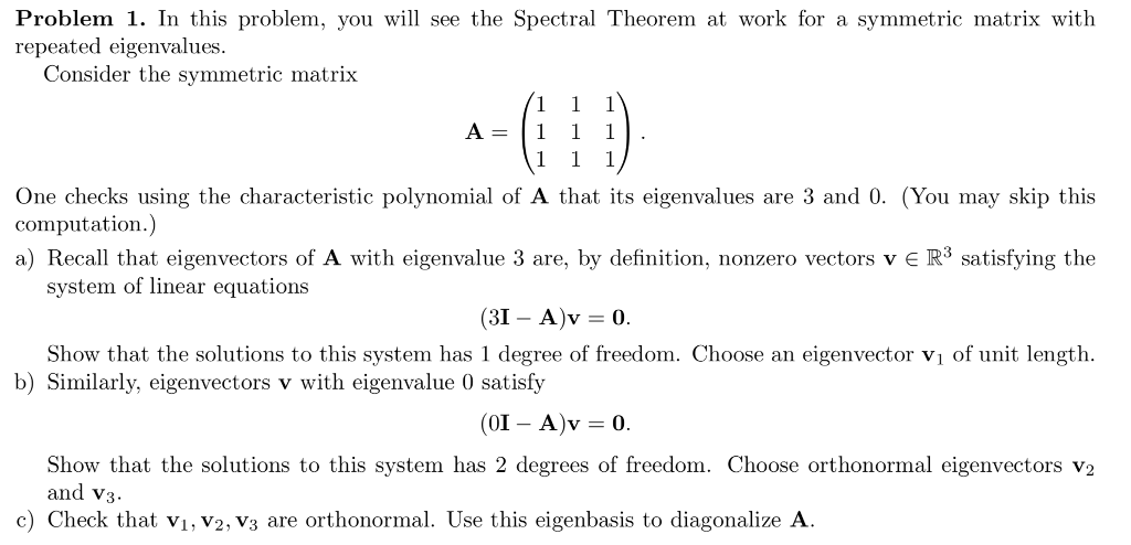 Solved Problem 1. In this problem, you will see the Spectral | Chegg.com