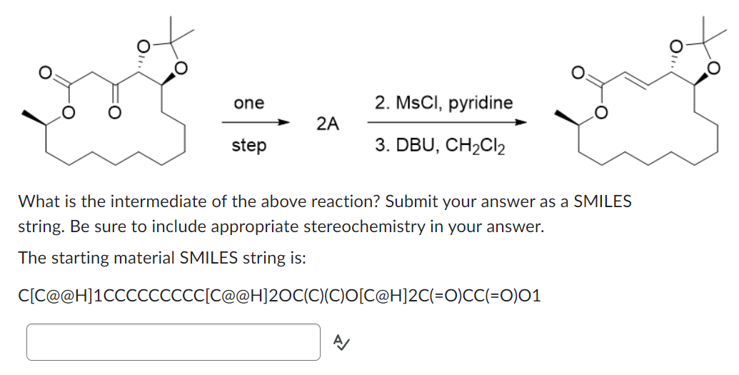 Solved step one 2 A 3. DBU,CH2Cl2 2. MsCl, pyridine What | Chegg.com