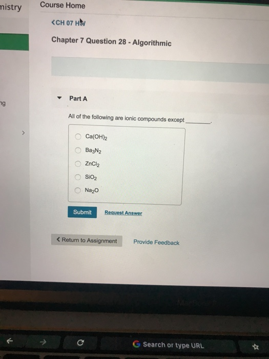 Solved Course Home mistry Chapter 7 Question 28-Algorithmic | Chegg.com