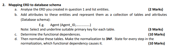 Solved You are assigned to design and implement a database | Chegg.com