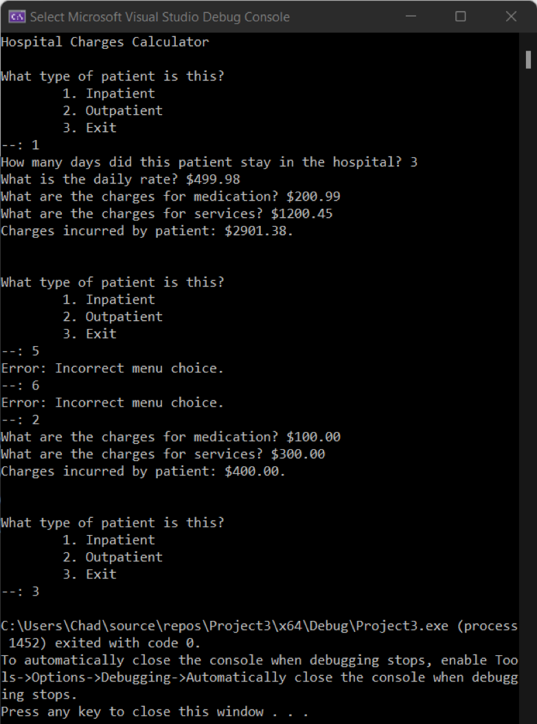 Solved In C++ please! The Forrest General Hospital has | Chegg.com