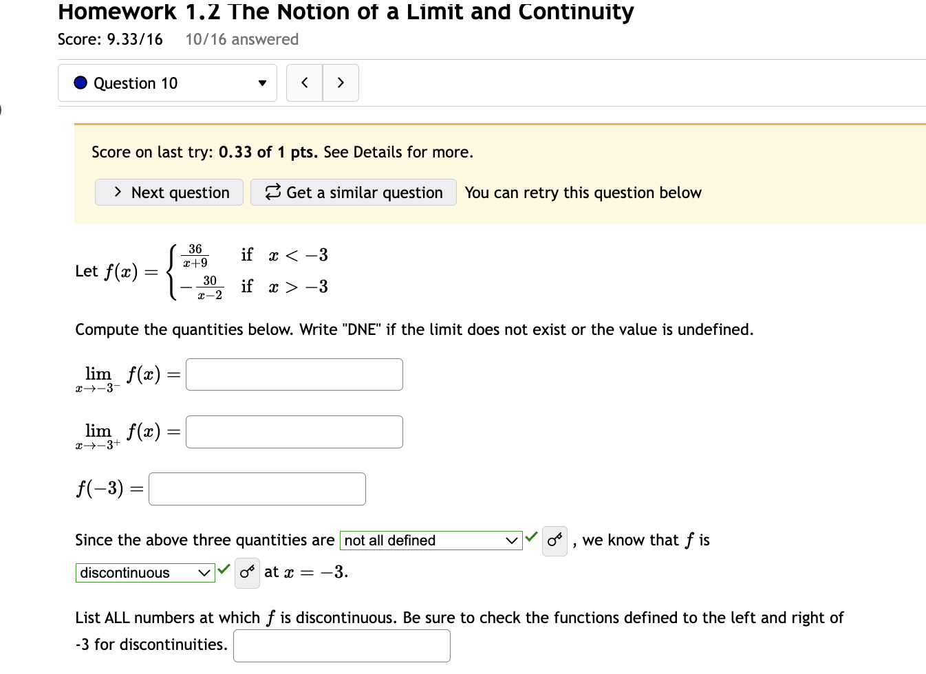 Solved Homework 1.2 The Notion of a Limit and Continuity | Chegg.com