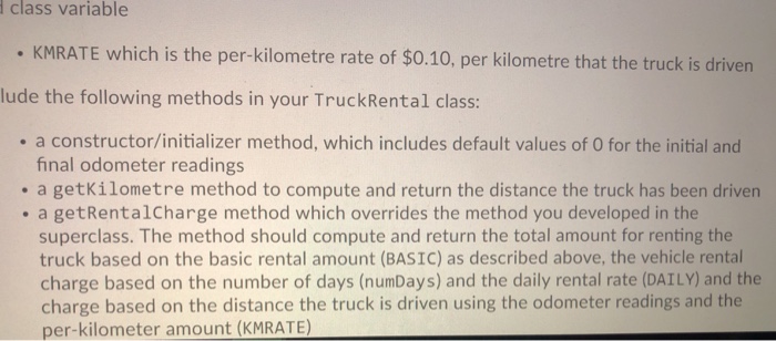 Solved NOTE: To implement encapsulation, all of the instance | Chegg.com