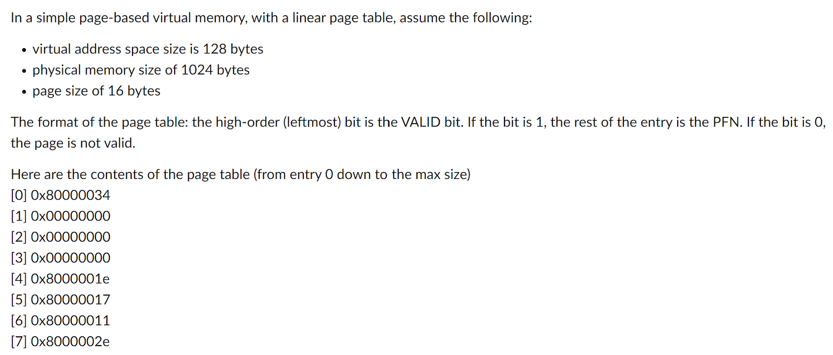 Solved In a simple page-based virtual memory, with a linear | Chegg.com