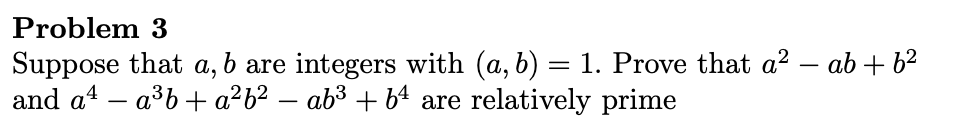Solved Please prove question three. Please be concise and | Chegg.com