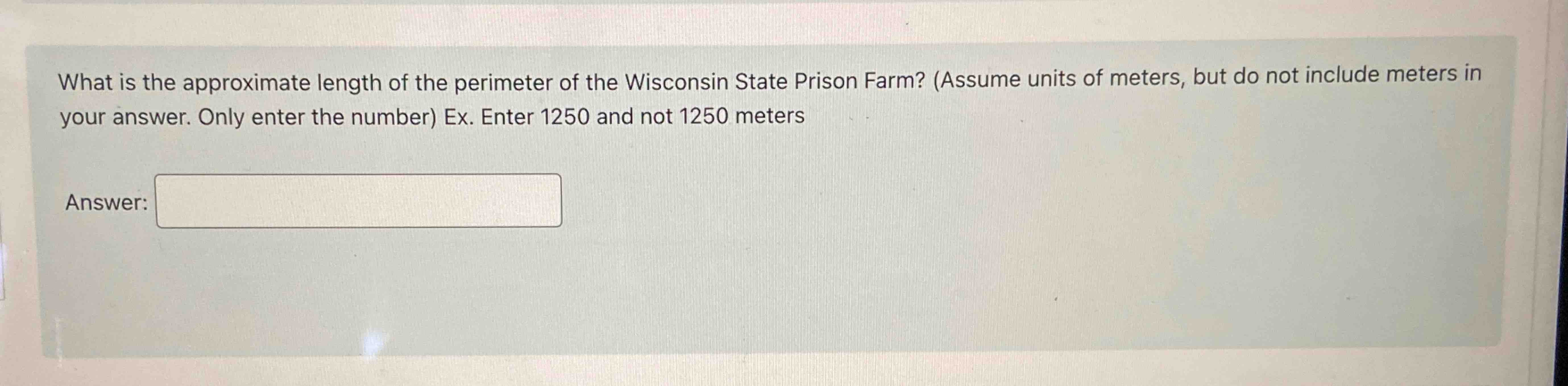 Solved What is the approximate length of the perimeter of | Chegg.com