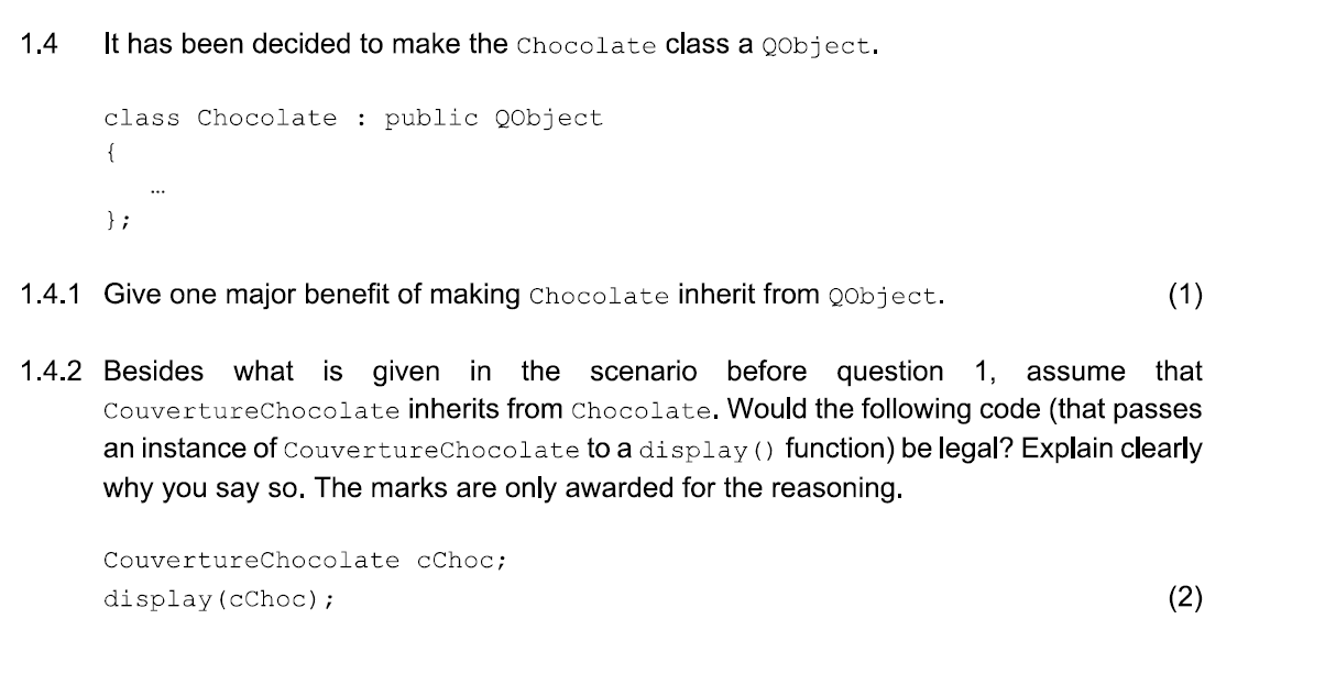 Most people like chocolate. "Chocolate is a food made | Chegg.com