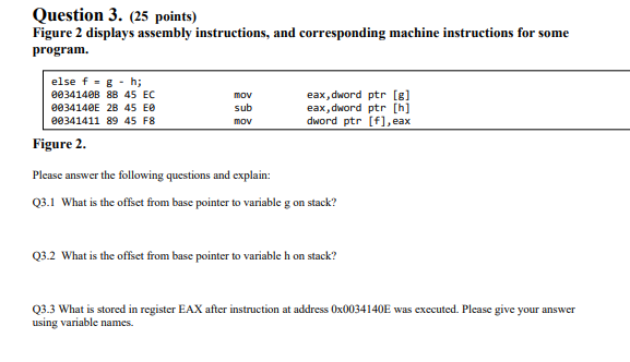 Solved Question 3. (25 points) Figure 2 displays assembly | Chegg.com
