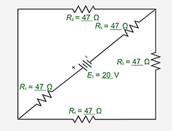 Solved In the circuit shown, solve for the power dissipated | Chegg.com