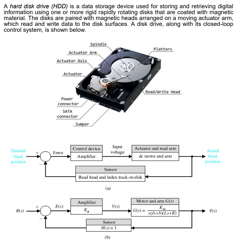 Solved A hard disk drive (HDD) is a data storage device used | Chegg.com