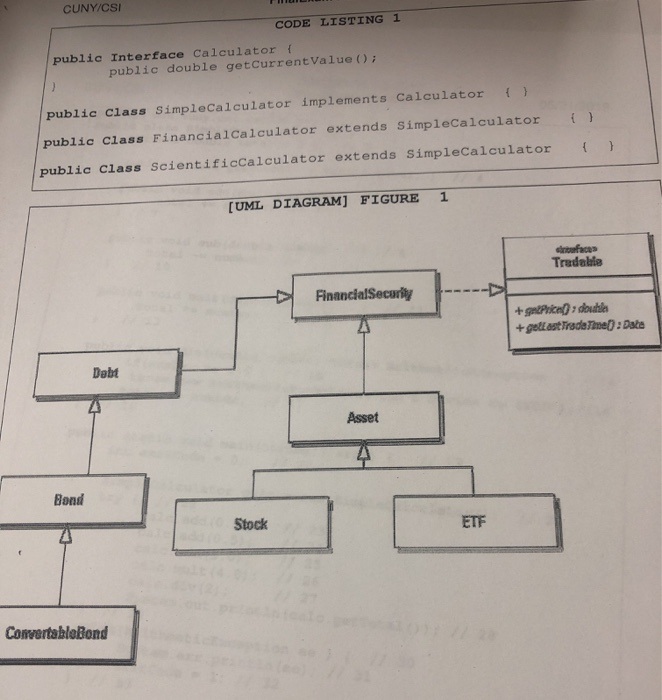 Solved CUNY/CSI CODE LISTING 1 public Interface Calculator f | Chegg.com