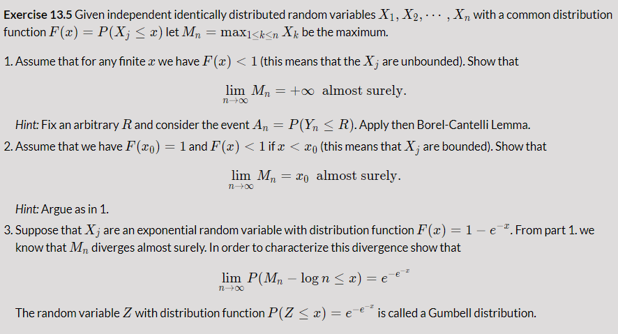 Solved Exercise 13.5 Given independent identically | Chegg.com