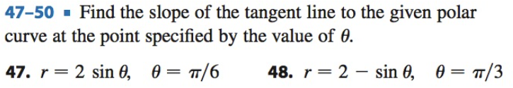 Solved 47-50 - Find the slope of the tangent line to the | Chegg.com