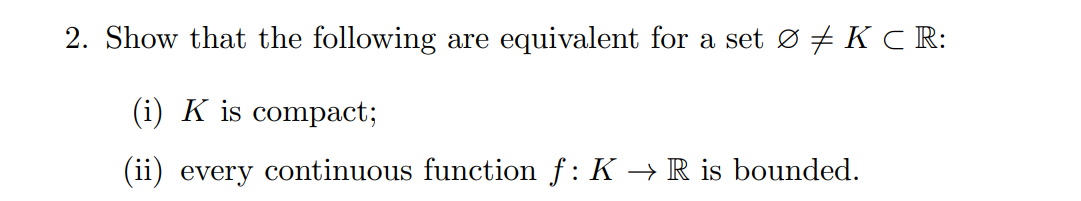 Solved 2. Show that the following are equivalent for a set Ø | Chegg.com