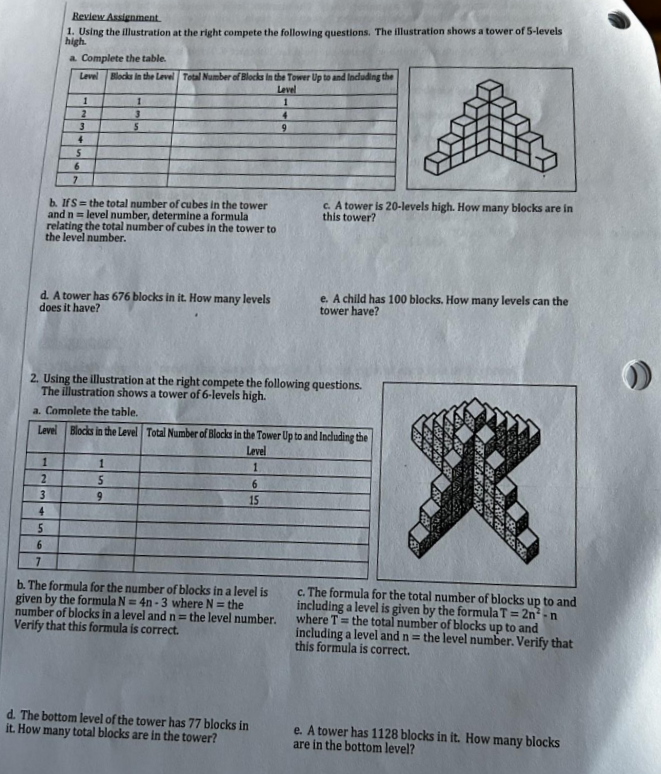 Solved Review Assignment. 1. Using the illustration at the | Chegg.com