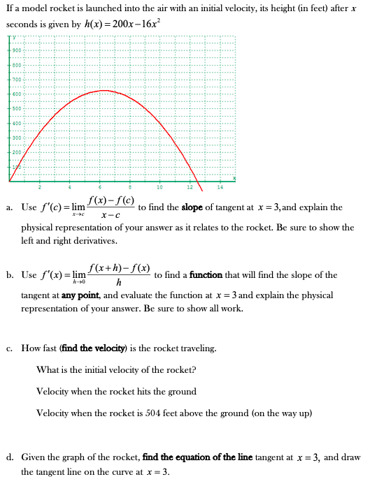 Solved If a model rocket is launched into the air with an | Chegg.com
