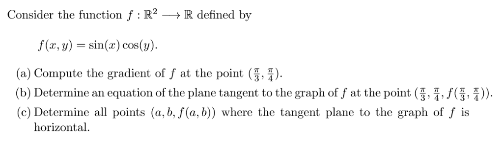 Solved Consider the function f: R2 R defined by f(x, | Chegg.com