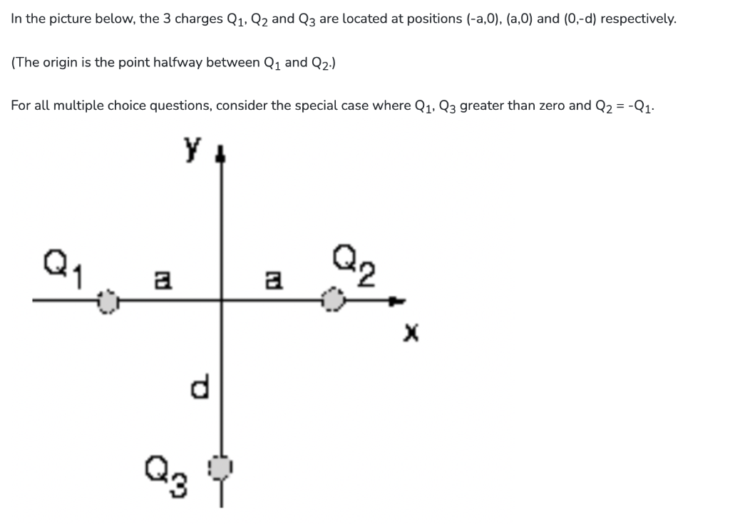Solved In the previous problem, let Q1=1.2μC, Q2=-2.3 μC, | Chegg.com