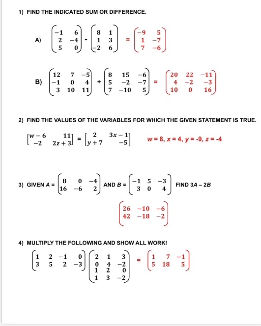 Solved how do you get to these solutions im not sure how to | Chegg.com