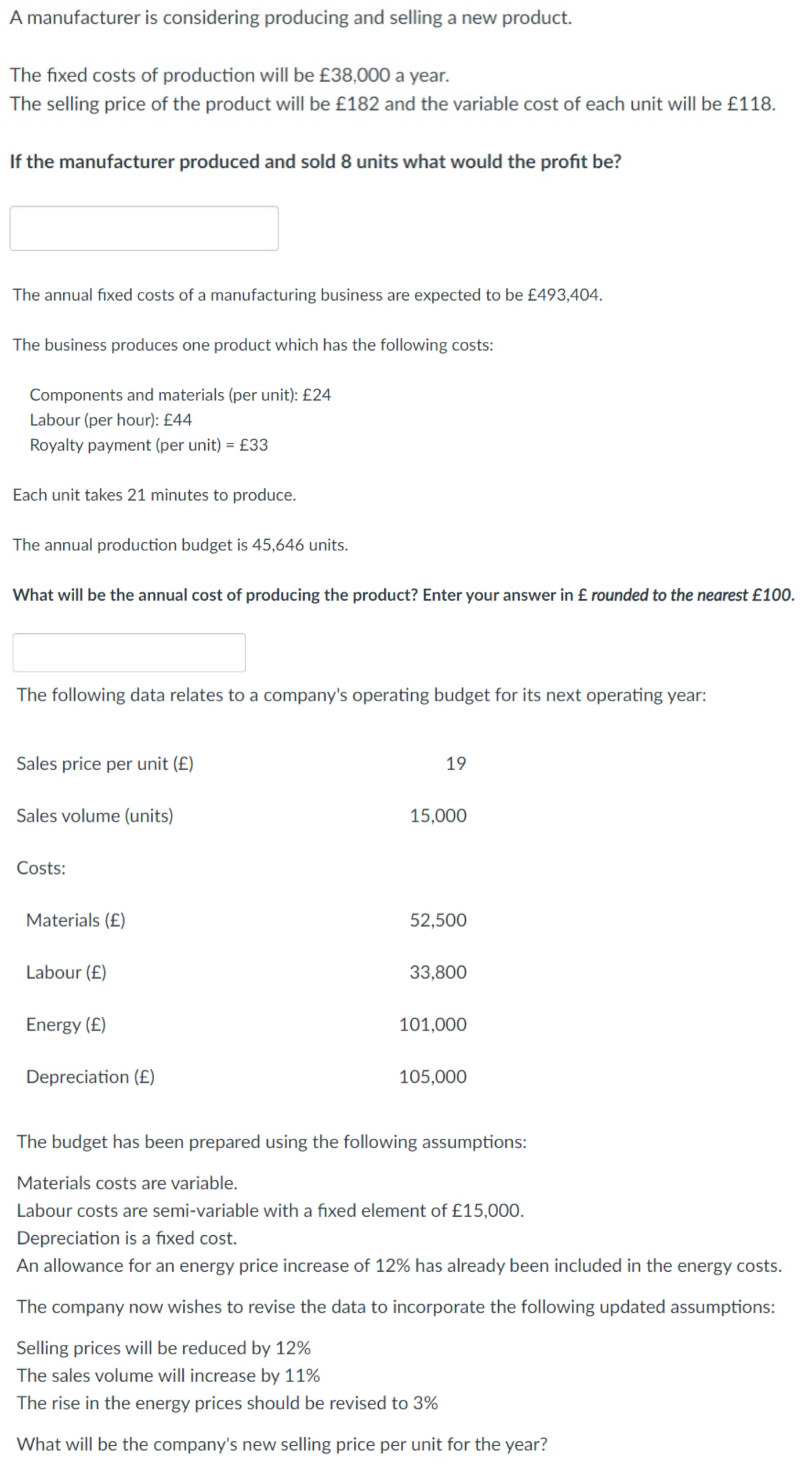 Solved The following are three small questions in a big | Chegg.com