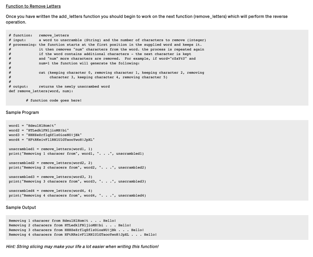 Solved For this program, you will be writing a series of | Chegg.com