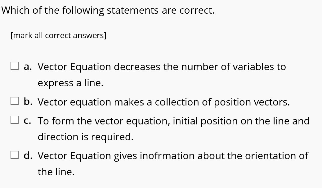 Solved Which of the following statements are correct. [mark | Chegg.com