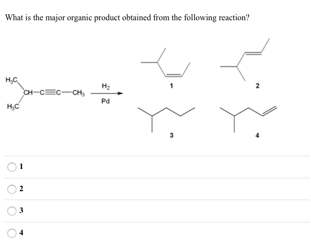 Solved What is the major organic product obtained from the | Chegg.com