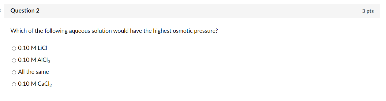 Solved Which of the following aqueous solution would have | Chegg.com