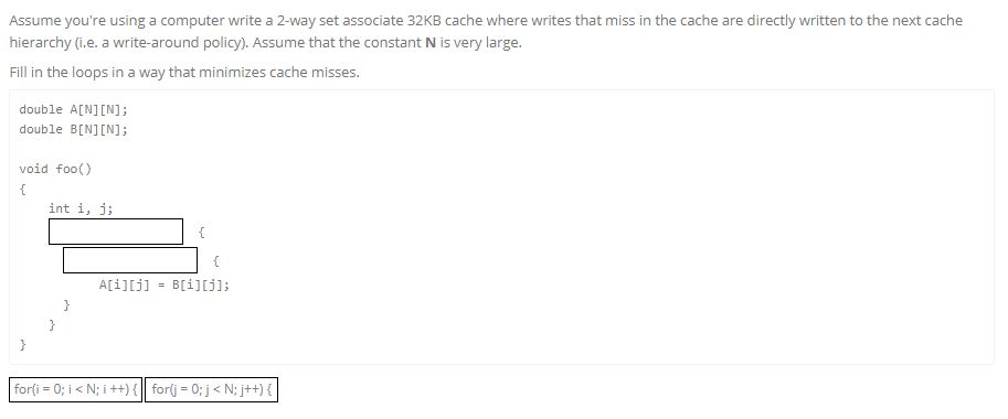 Solved Assume you're using a computer write a 2-way set | Chegg.com Solved Assume you're using a computer write a 2-way set | Chegg.com