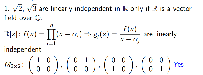 Solved How can I show, for each of the three linear | Chegg.com