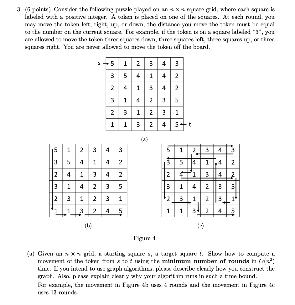 3. (6 points) Consider the following puzzle played on | Chegg.com