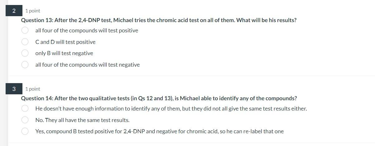 Solved Use the following information to answer Questions | Chegg.com