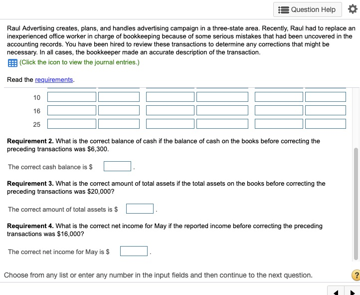 Question Help Raul Advertising creates, plans, and | Chegg.com