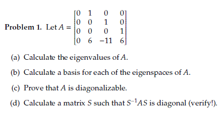 Solved I would like some help on this linear algebra | Chegg.com