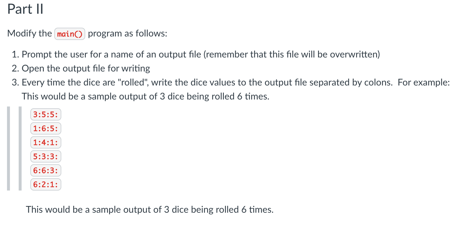 Solved Using your program from assignment 2 as a starting | Chegg.com