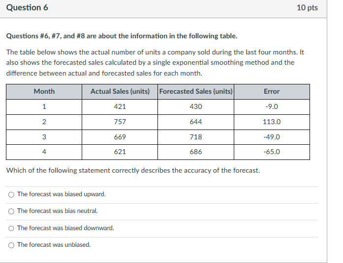 Solved Questions \#6, \#7, and \#8 are about the information | Chegg.com