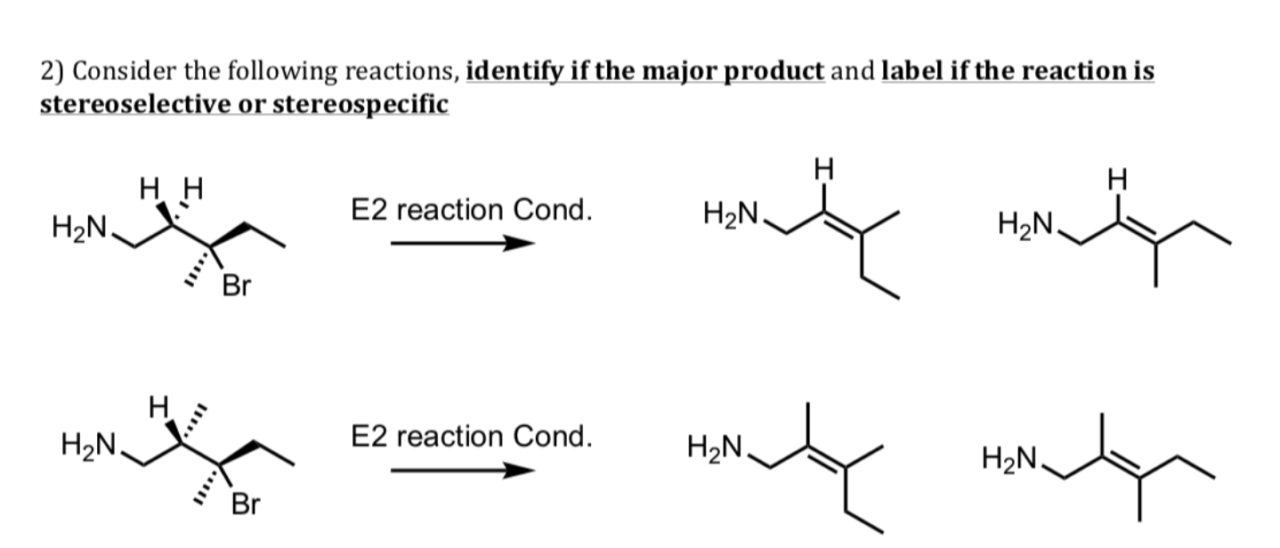 Solved 2) Consider the following reactions, identify if the | Chegg.com