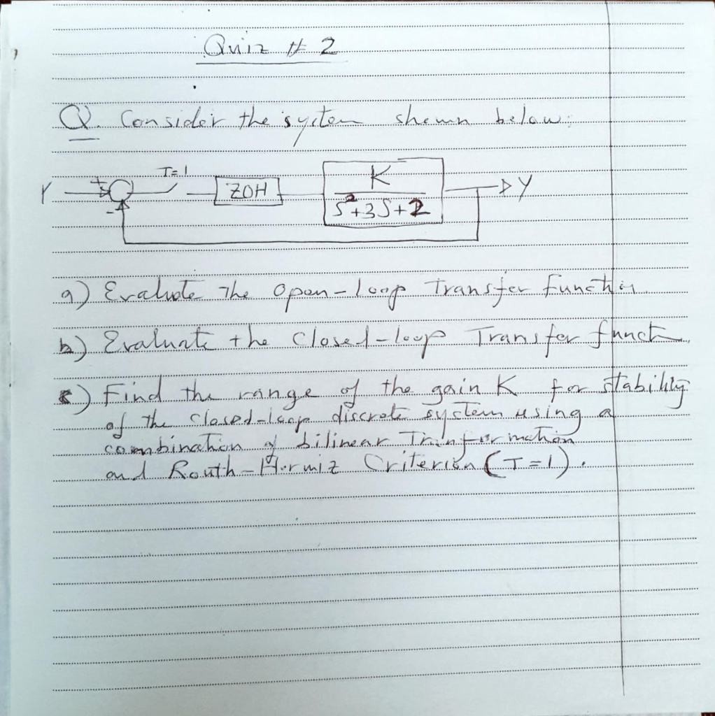 Solved consider the system shown below a) evaluate the | Chegg.com