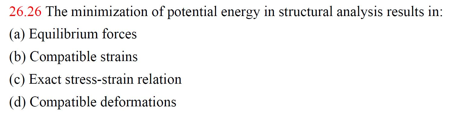 26.26 The minimization of potential energy in | Chegg.com