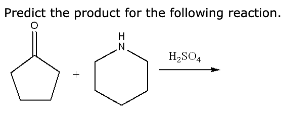 Solved Predict the product for the following reaction. H N | Chegg.com