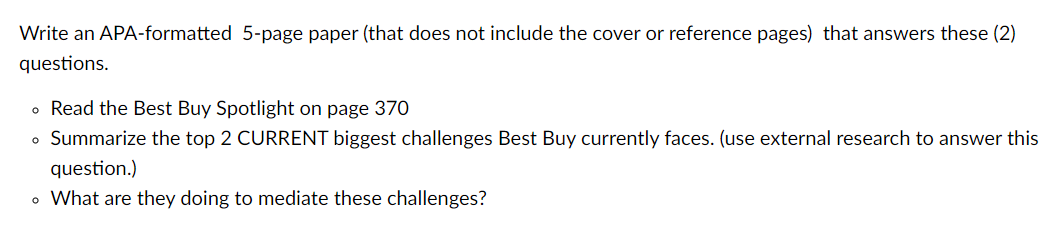 Solved Consumer electronics retailer Best Buy dates back to | Chegg.com