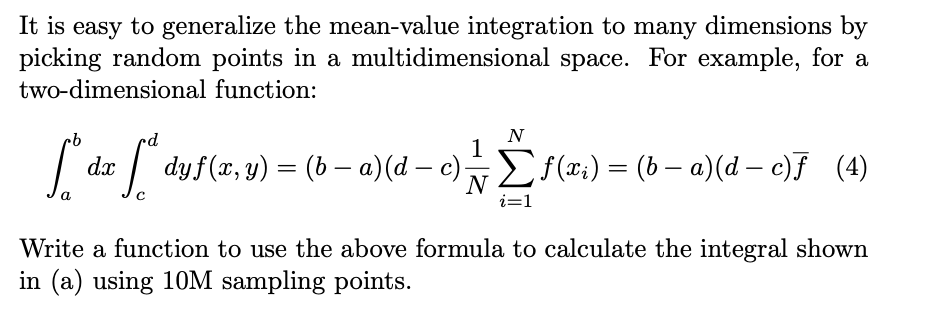 Solved (a) (5 pts) Write a function to use the Simpson's | Chegg.com