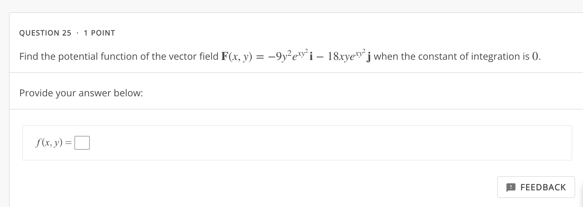 Solved Find the potential function of the vector field | Chegg.com